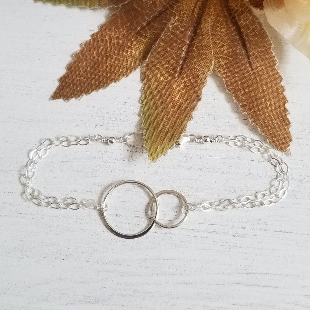 Best Friend Gift, Sterling Silver Unity Bracelet, Eternity Bracelet ...