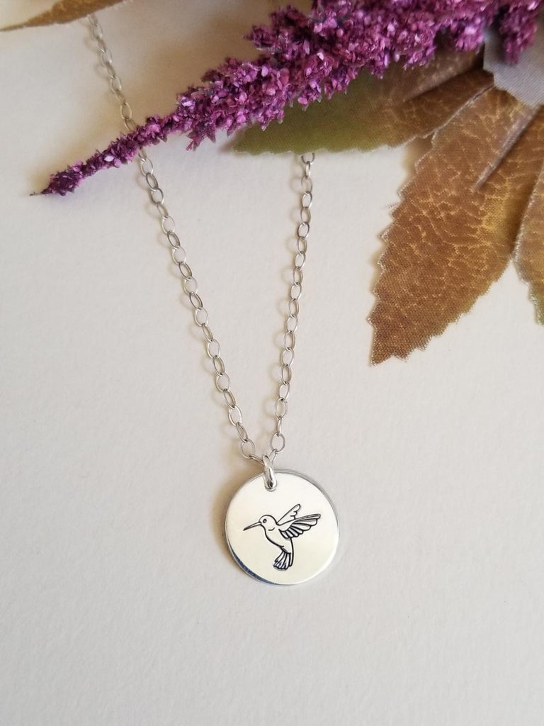 Hummingbird Charm Necklace, Everyday Necklace – Fabulous Creations Jewelry