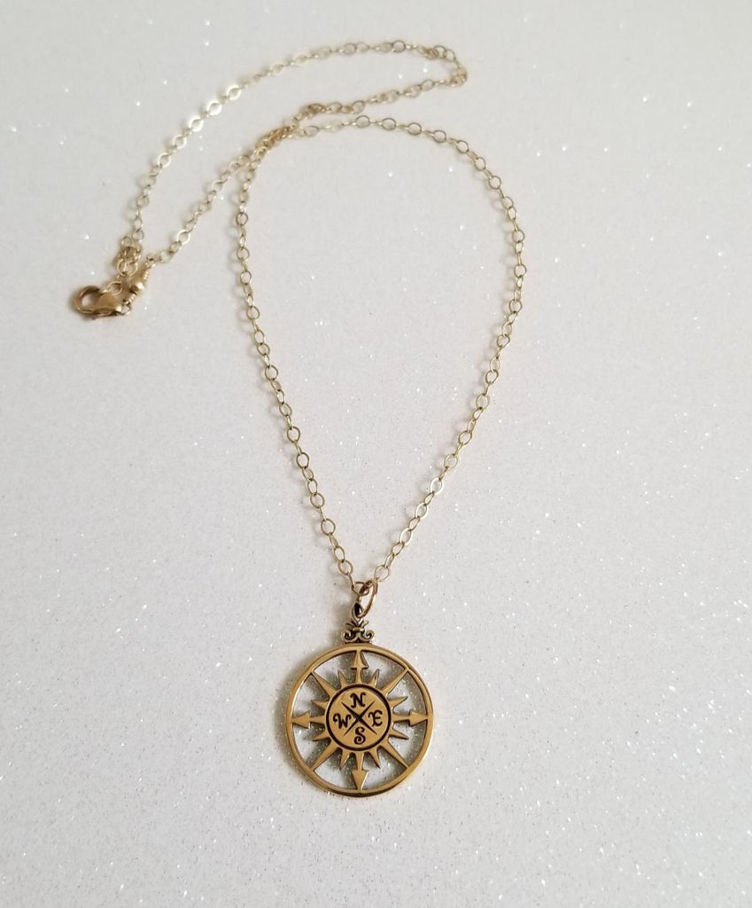 Graduation Gift, Gold Compass Necklace – Fabulous Creations Jewelry